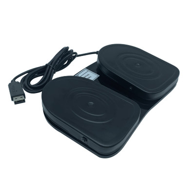 PCsensor Foot Pedal PC Dual Foot Switch Metal Pedal Customized Hotkey ...