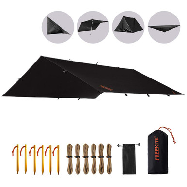 FREEKITE Lightweight Waterproof Camping Tarp Tent, Large Portable ...