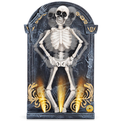Halloween Tombstone Skeleton with LED Lights, tombstones Halloween ...