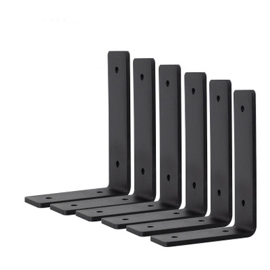 Heavy Duty Shelf Brackets 5mm Thick L Shelf Bracket Rustic Industrial ...