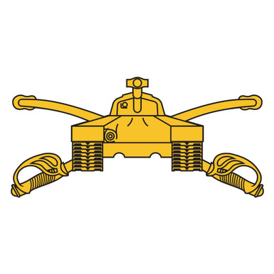 US Army - Armor Branch Emblem - Five Inch Wide Full Color Decal ...