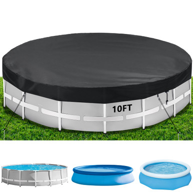 HomeStretch 10 FT Pool Cover Round for Above Ground Pools,Increase ...
