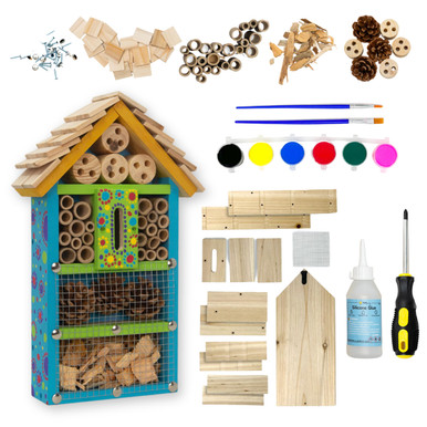 SparkJump Premium Bug Hotel Kit - DIY Solid Cedar Wood Craft Kit for ...