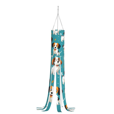 Cartoon Dog print Halloween Ghost Windsock Halloween Windsock Flag ...