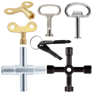 Mardatt 8 Pcs Utility Keys Kit Includes Triangle Cabinet Spanner Key ...