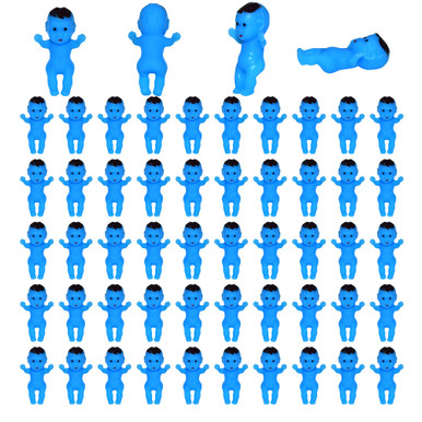 Mini Silicone Babies 50 Pcs, Tiny Baby Figurines Small King Cake Babies ...