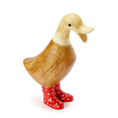 Duck Yard Decorations Yard Art Garden Puddle Ducks with Spotted Wellies ...