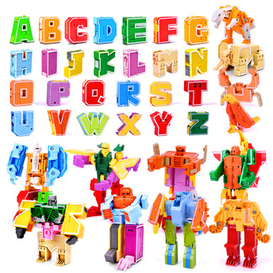 Letter Deformation Toys Number Robots Transforming Toys Transformer ...