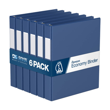 Premium Economy 1-Inch Binder, 3-Ring Binder for School, Office, or ...
