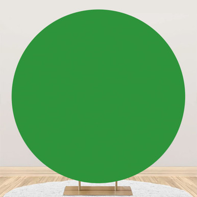 Leyiyi 6.5x6.5ft Pure Green Round Backdrop Cover Solid Color Green ...