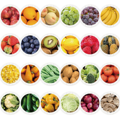Vegetables and Fruits Themed Bulletin Board Borders Straight Border ...