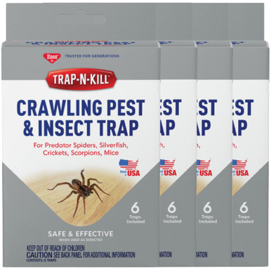 Enoz Trap-N-Kill Crawling Pest and Insect Trap - 6 Traps (Pack of 4 ...