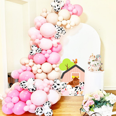 Cow Balloon Arch, Pink and Cow Print Balloon Arch, Cowgirl Balloon Arch ...
