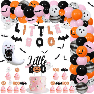 kreat4joy Halloween Little Boo Baby Shower Decorations Girl, Little Boo ...