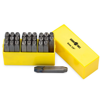 Segomo Tools 1/4 Inch (Letters: A-Z) Professional Letter Metal Stamps ...