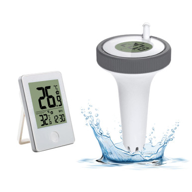 Longzhuo Pool Thermometer Wireless, Pool Thermometer Floating Easy Read ...
