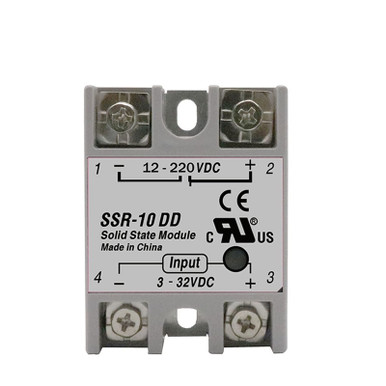 FOUNCY SSR-10DD SSR-25DD SSR-40DD SSR 10A 25A 40A Solid State Relay Module DC3-32V Input to DC12 ...