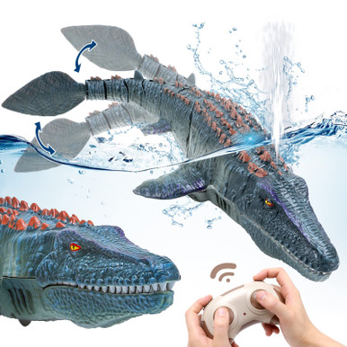 Remote Control Mosasaurus Dinosaur Toy, RC Dinosaur Diving Toys for ...