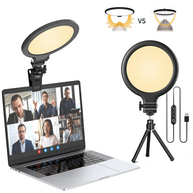 yAyusi 72 LED Ring Light for Computer, Video Conference Lighting Kit ...