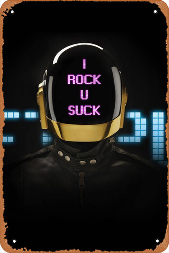 Daft Punk Poster Band Poster (25) Metal Sign Retro Wall Decor for Home ...