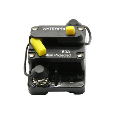 50Amp Circuit Breaker,12V-48V DC Fuse Holder,Replace Fuses,with Reset ...