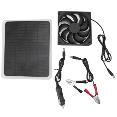 10W Solar Panel Fan Kit Lightweight Solar Charger Panel Fan Watreproof ...