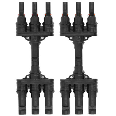 Solar Connectors, 2Set 50A 1000V Ip68 Waterproof 1 to 3 Solar Branch ...