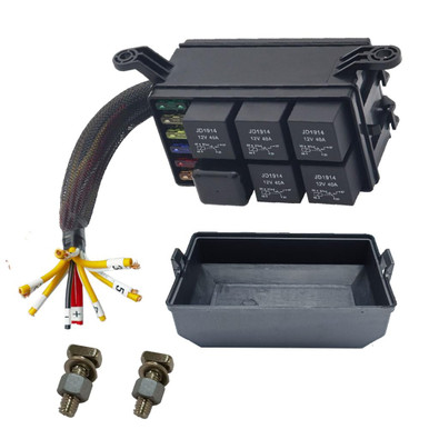 12 Volt Fuse Relay Block with 5Pin JD1914 Relays 4pin RTT7121 Relay ...