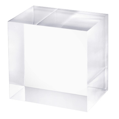 CiaoHER 2in Thickness Solid Acrylic Cube Display Block Clear Polished ...