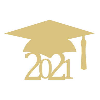 Graduation Cap Cutout Unfinished Wood Senior Cap and Gown College MDF ...