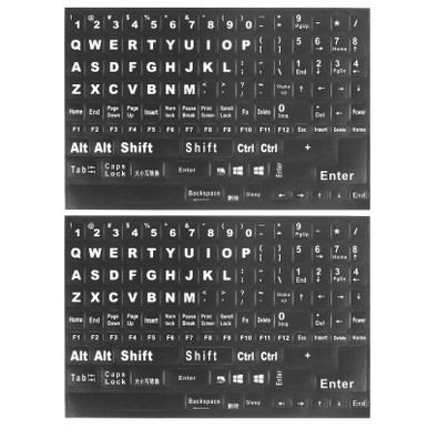 PATIKIL English Keyboard Stickers, 2 Pack Universal Keyboard ...