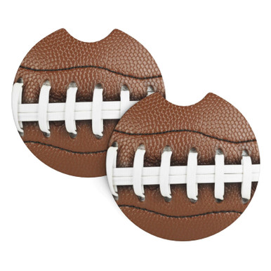 2 Pack Car Coasters 3D-American-Football Neoprene Cup Holder Pad Set ...