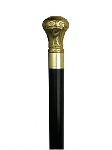 King Of Canes Walking Cane-Regal Brass Knob Handle. Black, This Walking ...