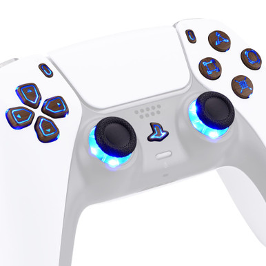 eXtremeRate Multi-Colors Luminated Dpad Thumbstick Share Home Face ...