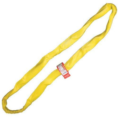 Yellow Endless 2 Foot Polyester Round Sling | 8,400 lb. Vertical ...