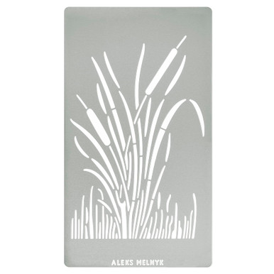 Aleks Melnyk No.279 Metal Stencil, Patterns, Bush Reeds, Small Stencil ...