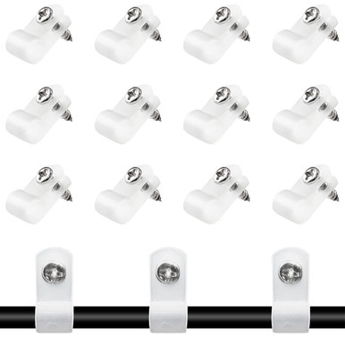 Rierdge 50 Pcs 1/2 Inch R-Type Clip Clamp, Nylon P-Type Mounting Clips ...