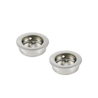 Geesatis 2 Pcs Flush Round Finger Pulls Recessed Cabinet Pull Handles ...