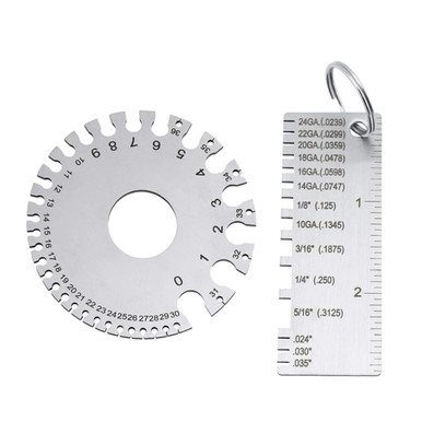 Measuring Ruler Thickness Gauge Stainless Steel Wire Welding Gauge ...