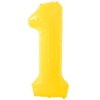 KatchOn, Giant Yellow 1 Balloon for First Birthday - 40 Inch | 1 ...