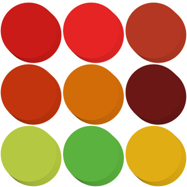 Lincia 108 Pcs Circle Paper Cutouts Assorted Color Circle Cutouts Fall ...