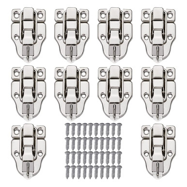 10PCS Metal Duckbilled Box Hasp Lock Toggle Latch Catch for Wooden Case ...