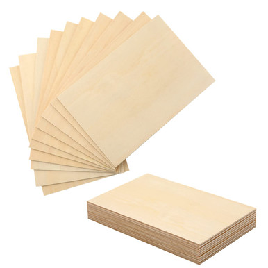 SAVITA 10pcs Basswood Sheets, 6 x 4 Inch Unfinished Wood Sheets for ...