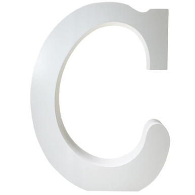 Wooden Letters C,8 Inch Big Wooden Alphabet Letters Unfinished Large ...
