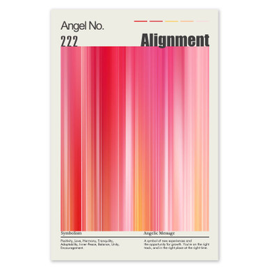 Angel Number Poster - 222 Abstract Gradient 12x18 Aura Poster Aesthetic ...