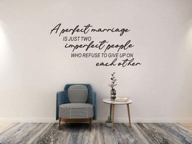 Inspirational Marriage Quotes Wall Decals Stickers,A Perfect Marriage ...