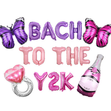 Balterever Y2k Bachelorette Party Decoration for Teen Girls Pink Purple ...