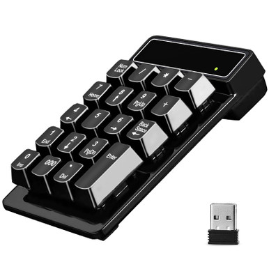 Wireless Number Pad Numpad Numeric Keypad for Laptops Computer Desktop ...