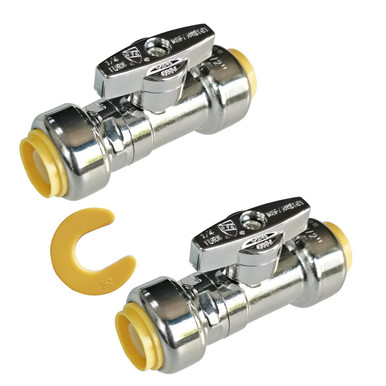 HQMPC Angle valve 1/2" PushfitX1/2" Pushfit Angle valve Angle Stop ...