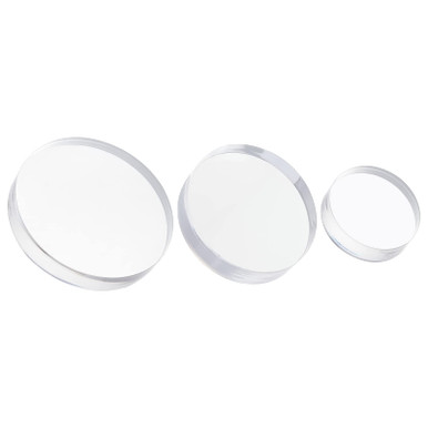 FINGERINSPIRE 3 Sizes Clear Acrylic Display Base Acrylic Display Block ...
